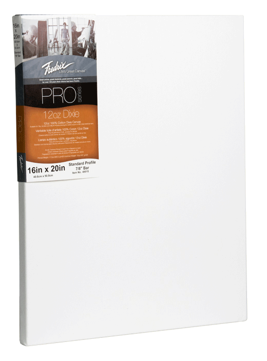 Fredrix PRO Series Stretched Canvas - 7/8" Deep | Rex Art Supplies