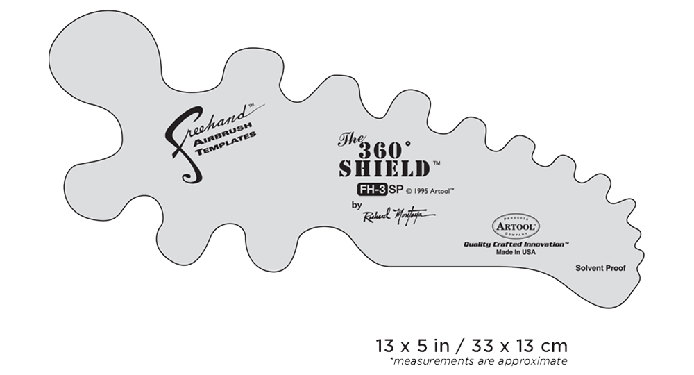 Artool Freehand Template #3 360 Shield | Rex Art Supplies